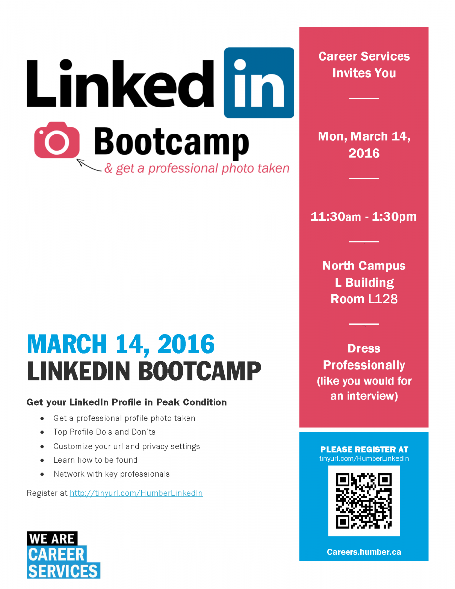 Linkedin Bootcamp North Campus Humber Communiqué 